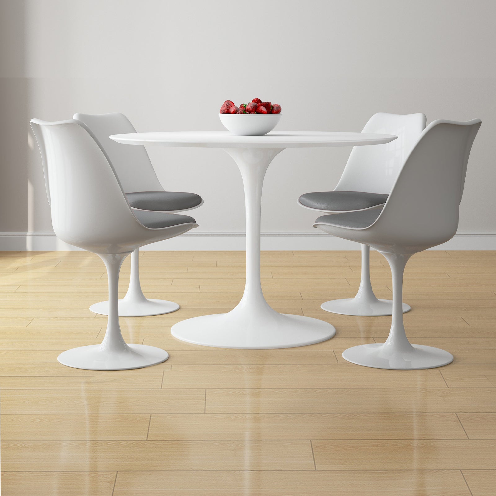 Tulip Fiberglass Dining Table Set - 42" Round – Stealmod Furniture