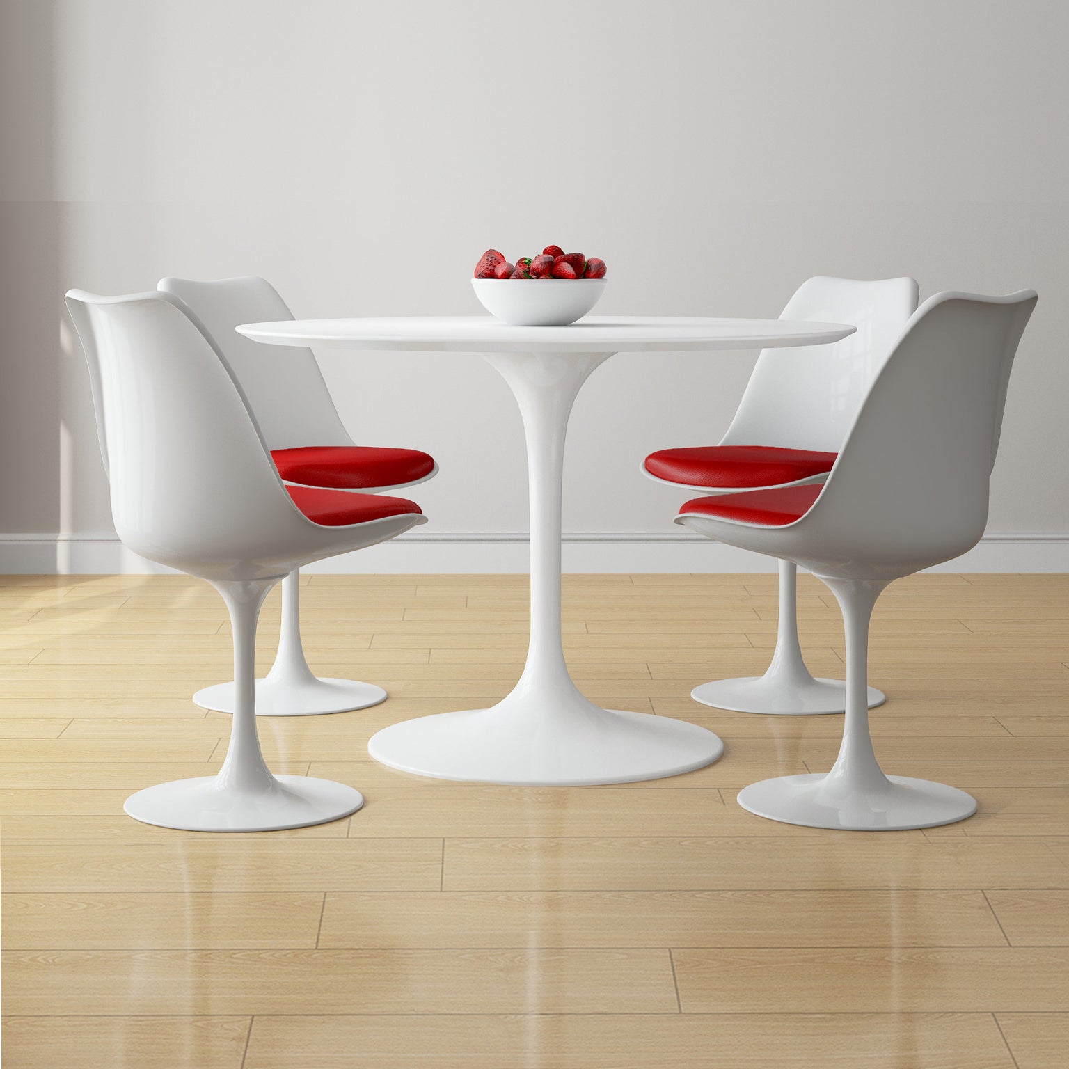 Tulip Fiberglass Dining Table Set - 42" Round – Stealmod Furniture