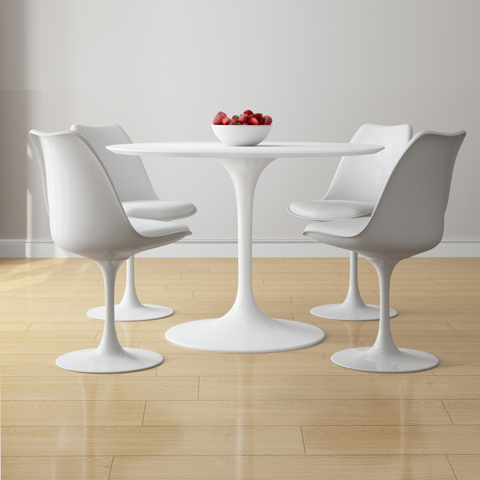 Tulip Fiberglass Dining Table Set - 42" Round – Stealmod Furniture